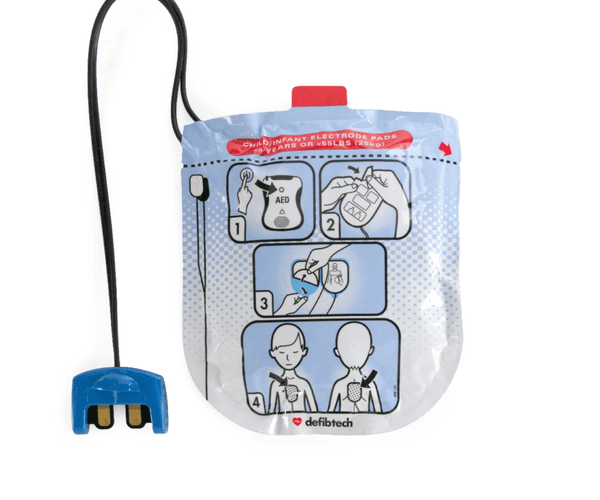 Pediatric Electrode Pads for Defibtech AED | Child Use, 2 Year Life ...