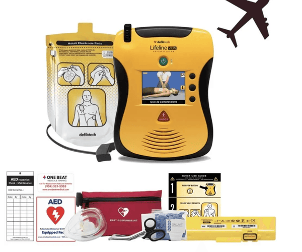 FAA Approved AED Defibtech | Lifeline View AED Device – HERO LifeCare